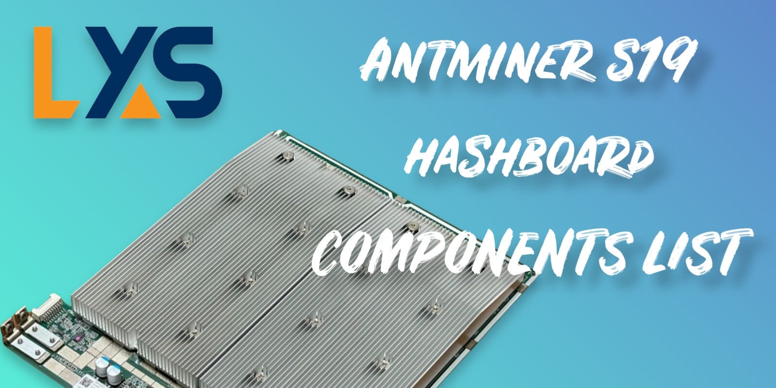 Antminer S19 Crypto Miner Hashboard Repair IC Components List – LYS ...